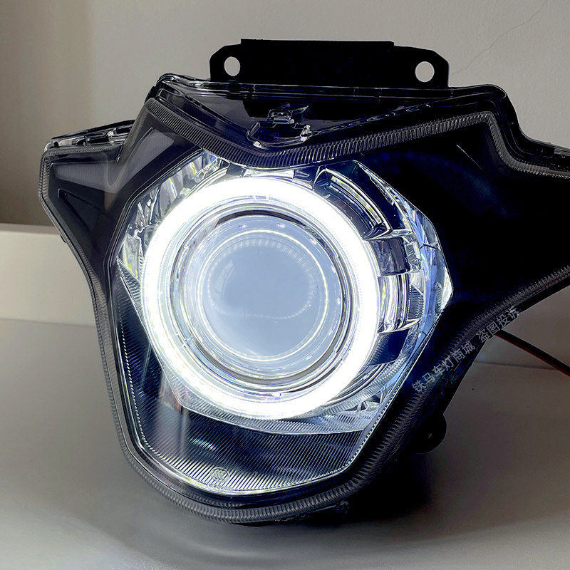 豪爵USR125 LED透镜大灯总成改装：天使眼恶魔眼升级，点亮你的夜行之路！-摩托车氙气灯-淘宝好物网