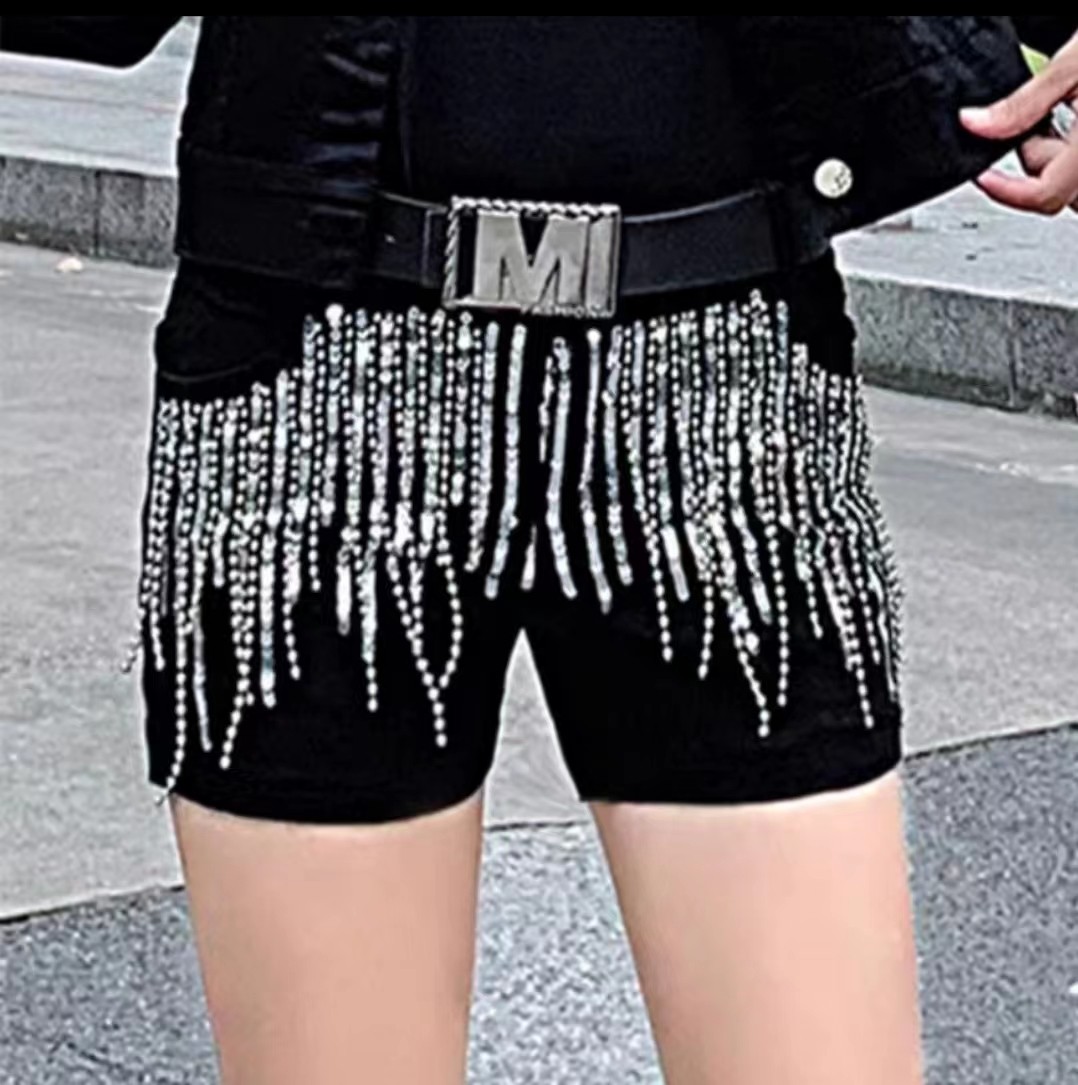 🔥 Tassel shorts are the new favorite! K-style sequinshorts will make ...
