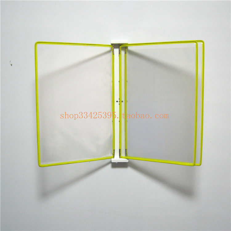 3-page SOP display stand Standard operation instruction book Wall ...