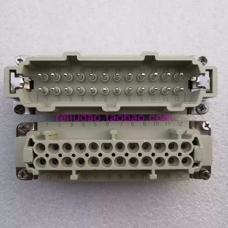 航空插头24芯 HE-024-M公芯HDC-HE-024M重载连接器16A/500V厂家供