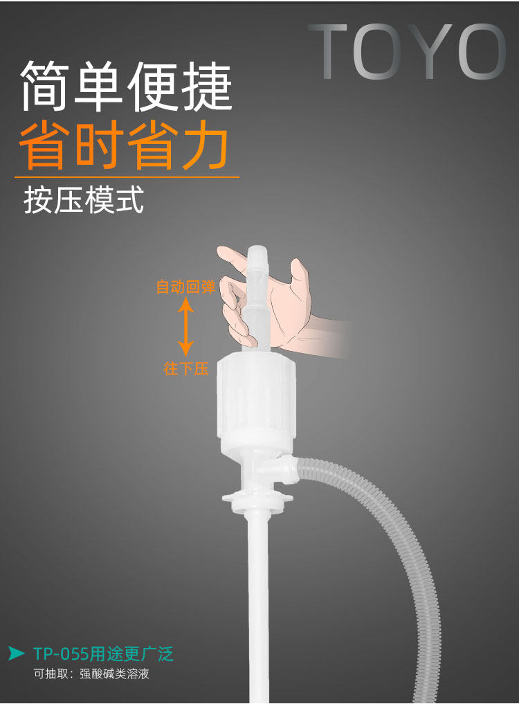 日本TOYO东洋/三宅手动塑料抽油泵大油抽 TP-055耐酸碱油抽-阿里巴巴