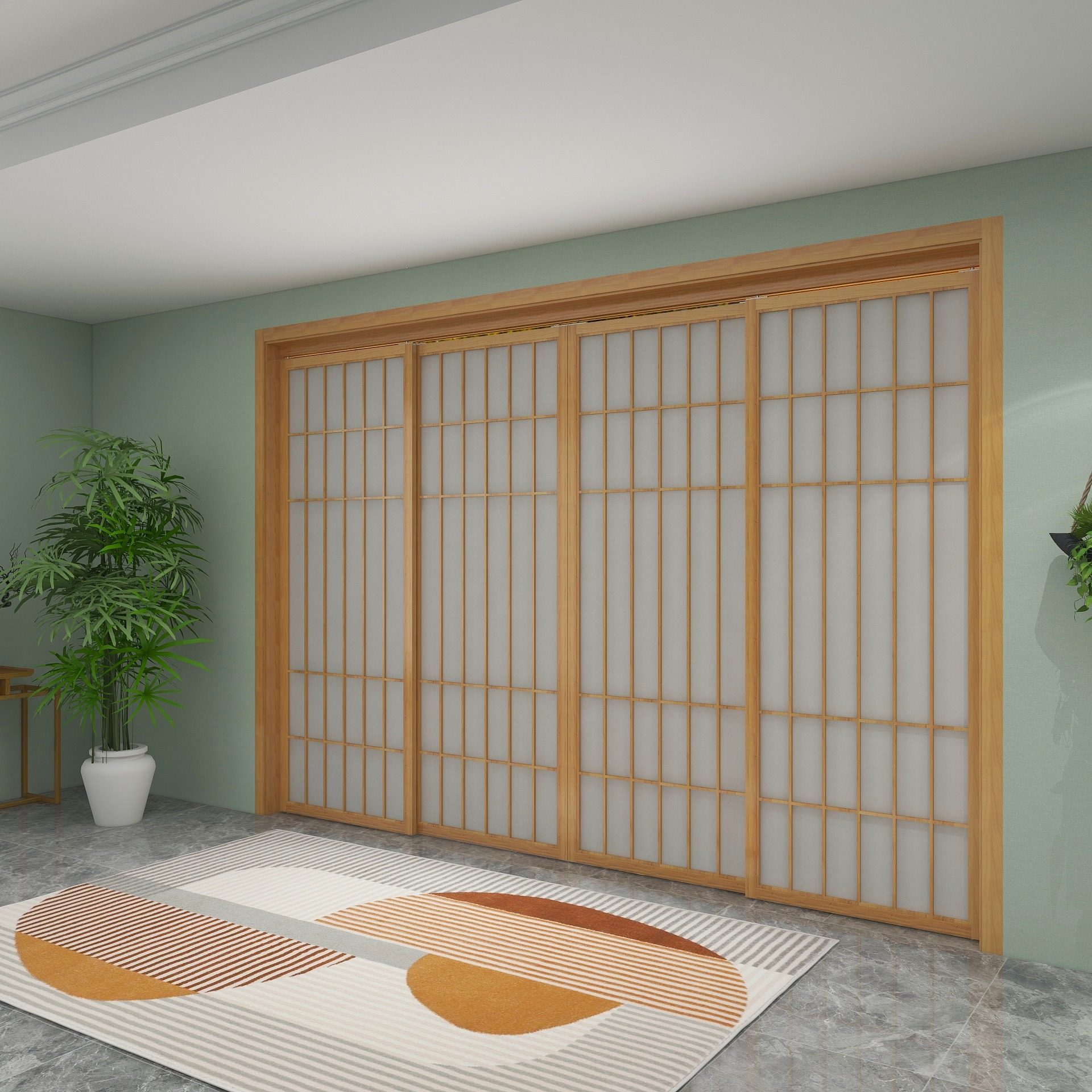 [USD 68.75] Customized Japanese push-pull door to cut off the tatami ...