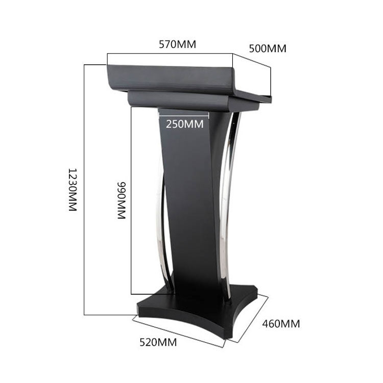 Creative simple conference podium Small podium Black welcome desk ...
