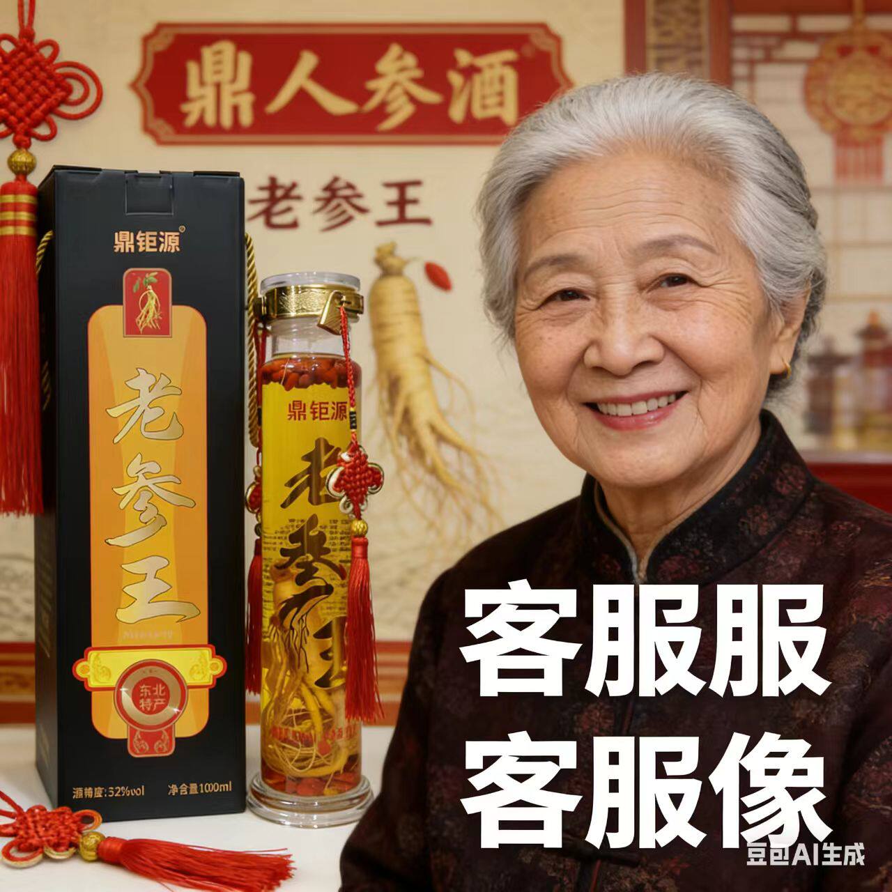 东北吉林卢老太参酒铺