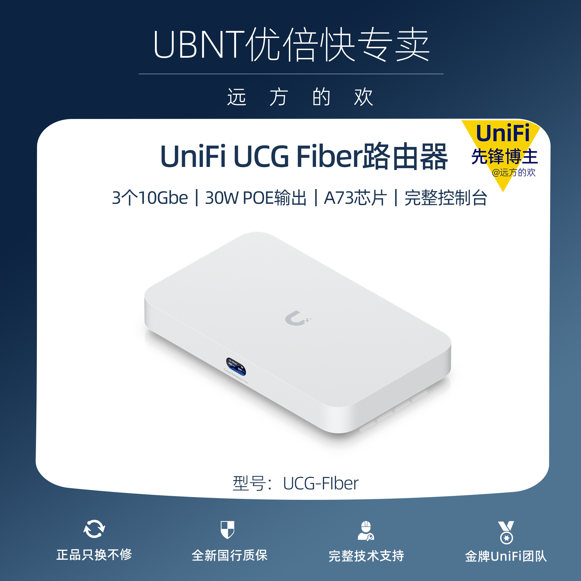 国行UBNT优倍快UniFi UCG Fiber万兆路由网关监控机：家庭企业两用真万兆网关？25年实测告诉你值不值得冲！_监控器_淘宝数码网