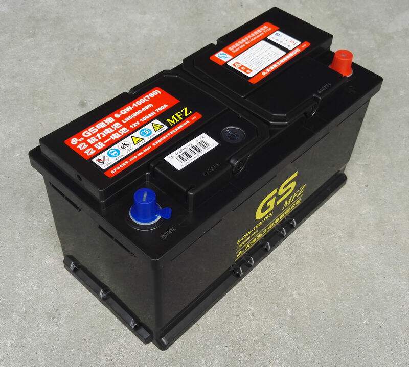 Unified Tongli GS maintenance-free 12V battery 100-80 lead-acid battery ...