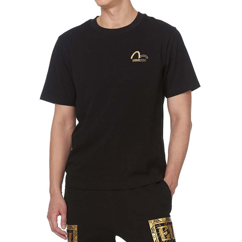 EVISU EVISUKURO 19SS men and women with the same pattern printed short ...