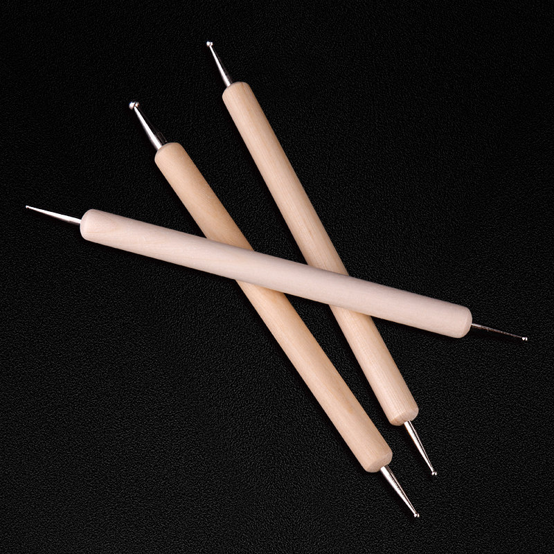 [USD 10.12] Wooden Indentation Pen Round Tip Indentation Pen Pressing ...