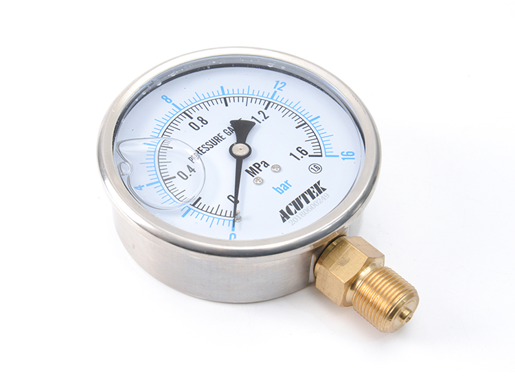 ACUTEK耐震压力表 YN100 1.6MPA M20*1.5 液压 防震 抗震压力表-阿里巴巴