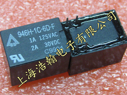 直插继电器 946H-1C-6D-F 946H-1C-6D DIP-6 6个脚 全新原装正品