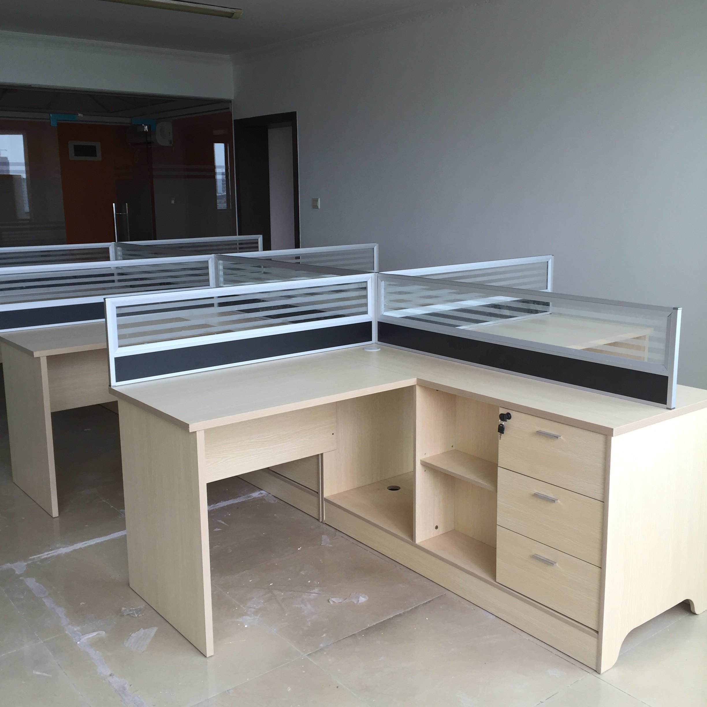 [USD 151.25] Office furniture desk screen partition combination screen ...