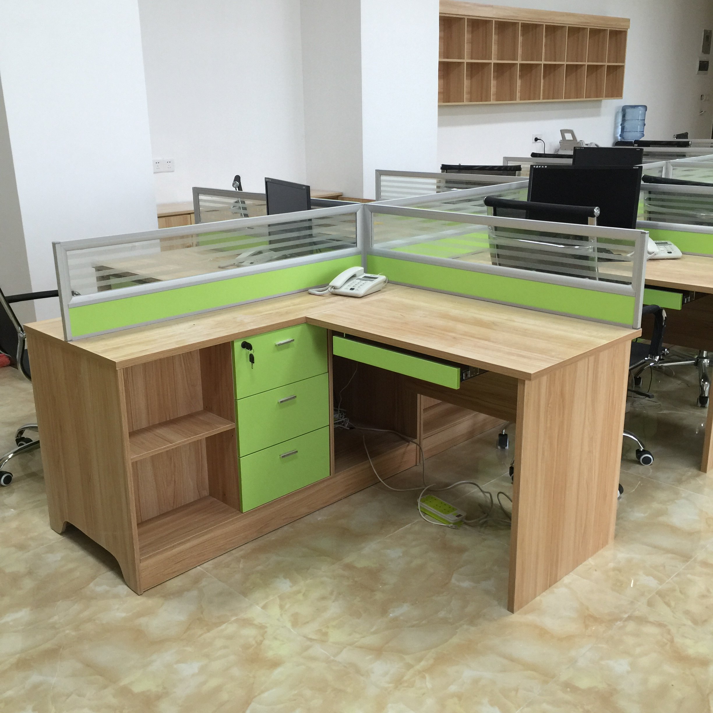 [USD 151.25] Office furniture desk screen partition combination screen ...