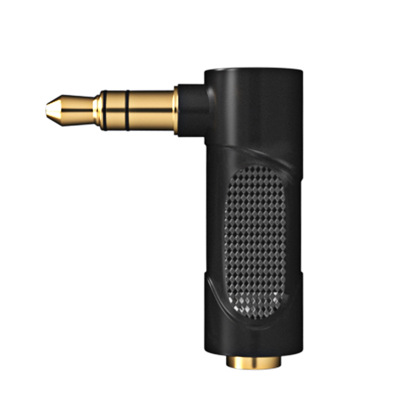 Wojintai Elbow 3.5mm Male to Female Adapter 4 Sections Right Angle 90 ...