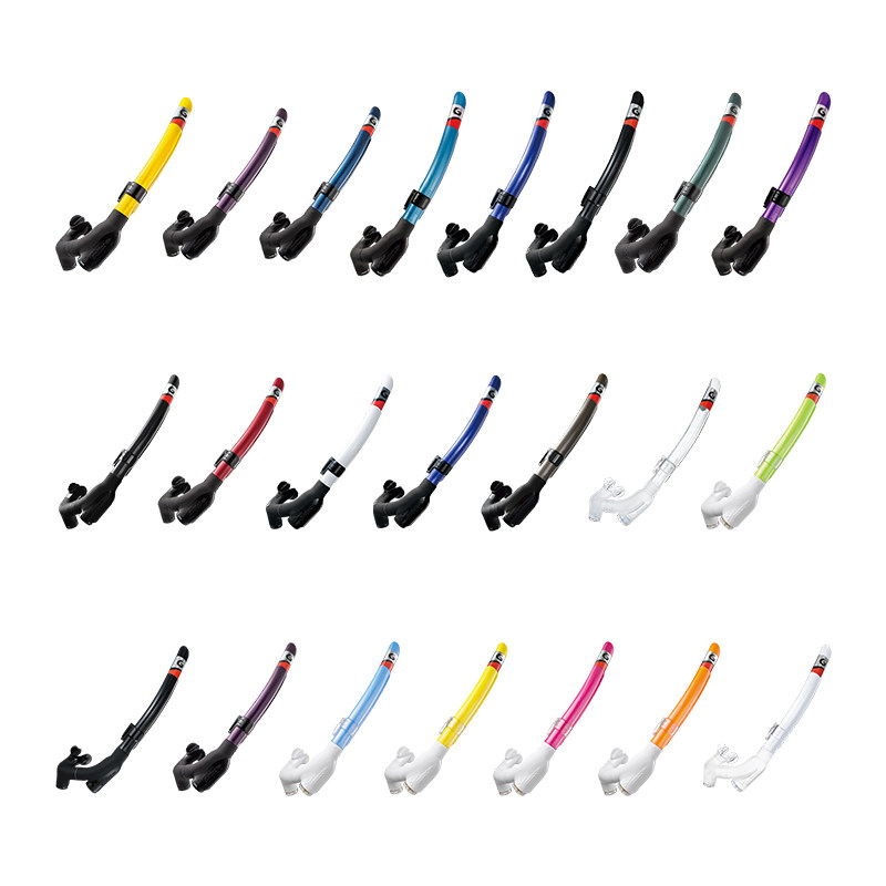 Japan GULL Super Bullet Snorkel floating diving semi-dry breathing tube ...