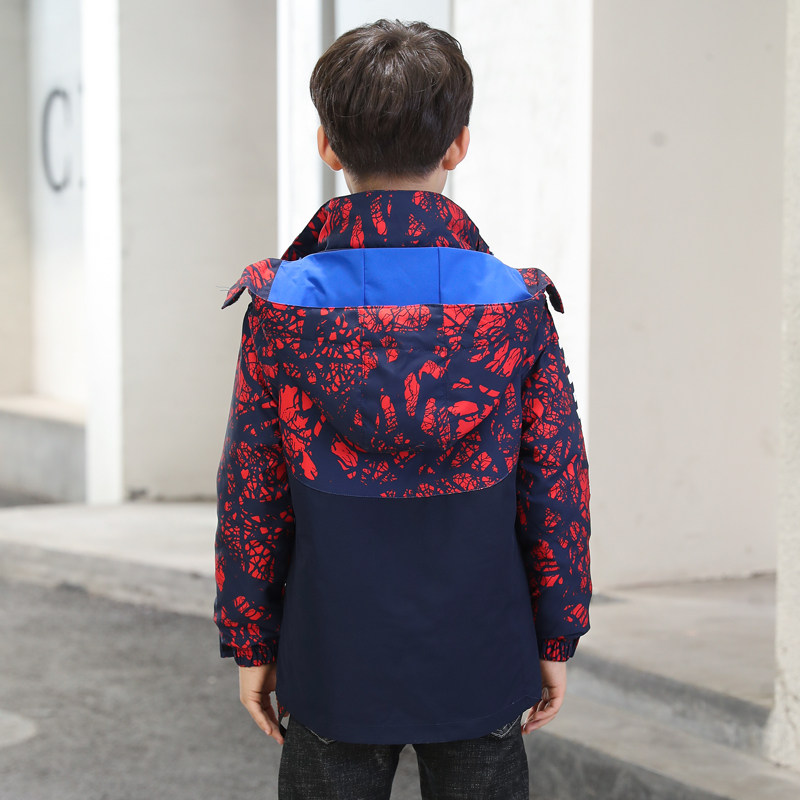 Boy stormtrooper winter thickened jacket 2021 new middle and large ...