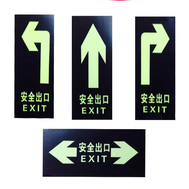 [USD 4.18] Safety Exit Reflective Indicator Plate Night Light Arrow ...