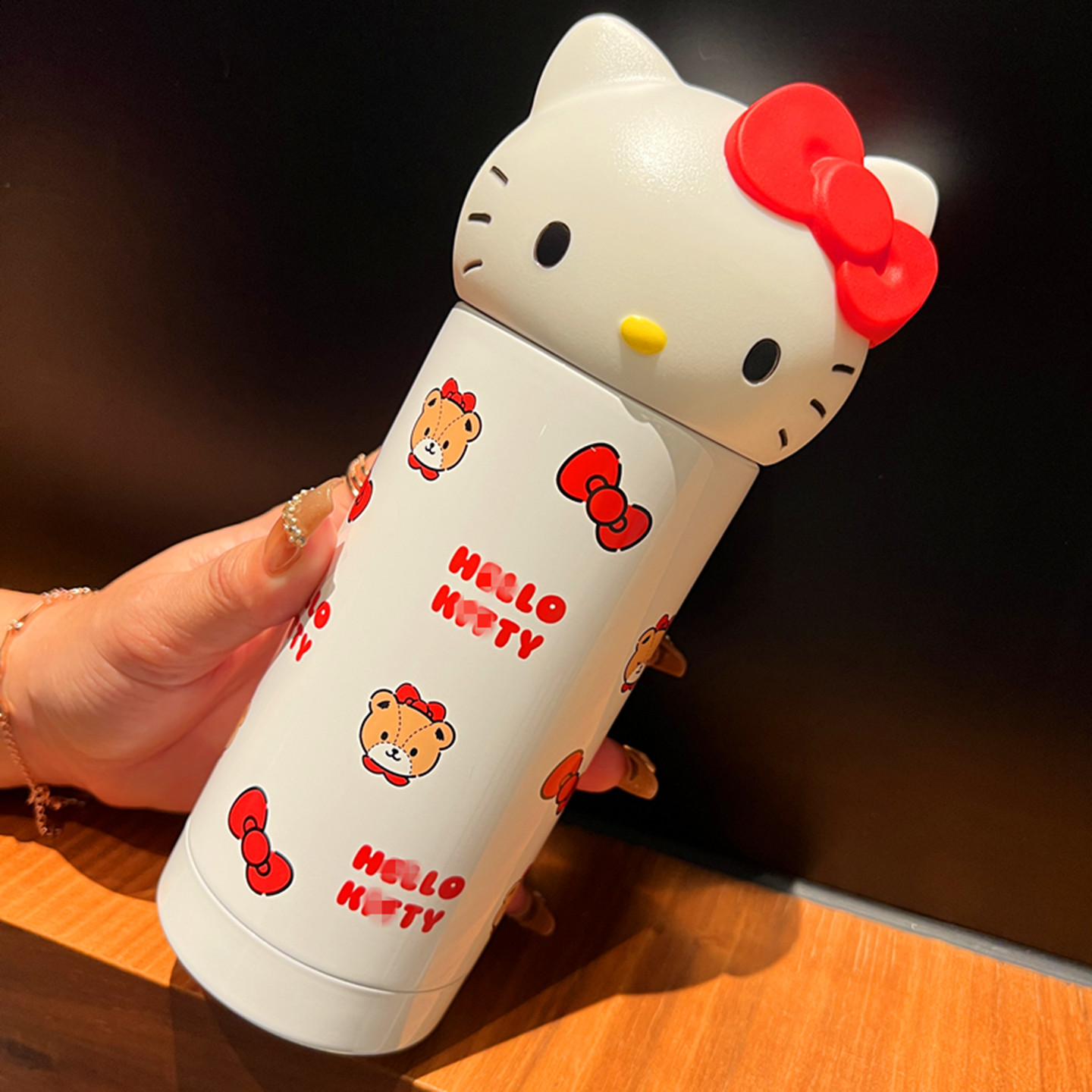 现货日式Kitty保温杯女生日礼物新款KT保温保冷可爱水杯360ml