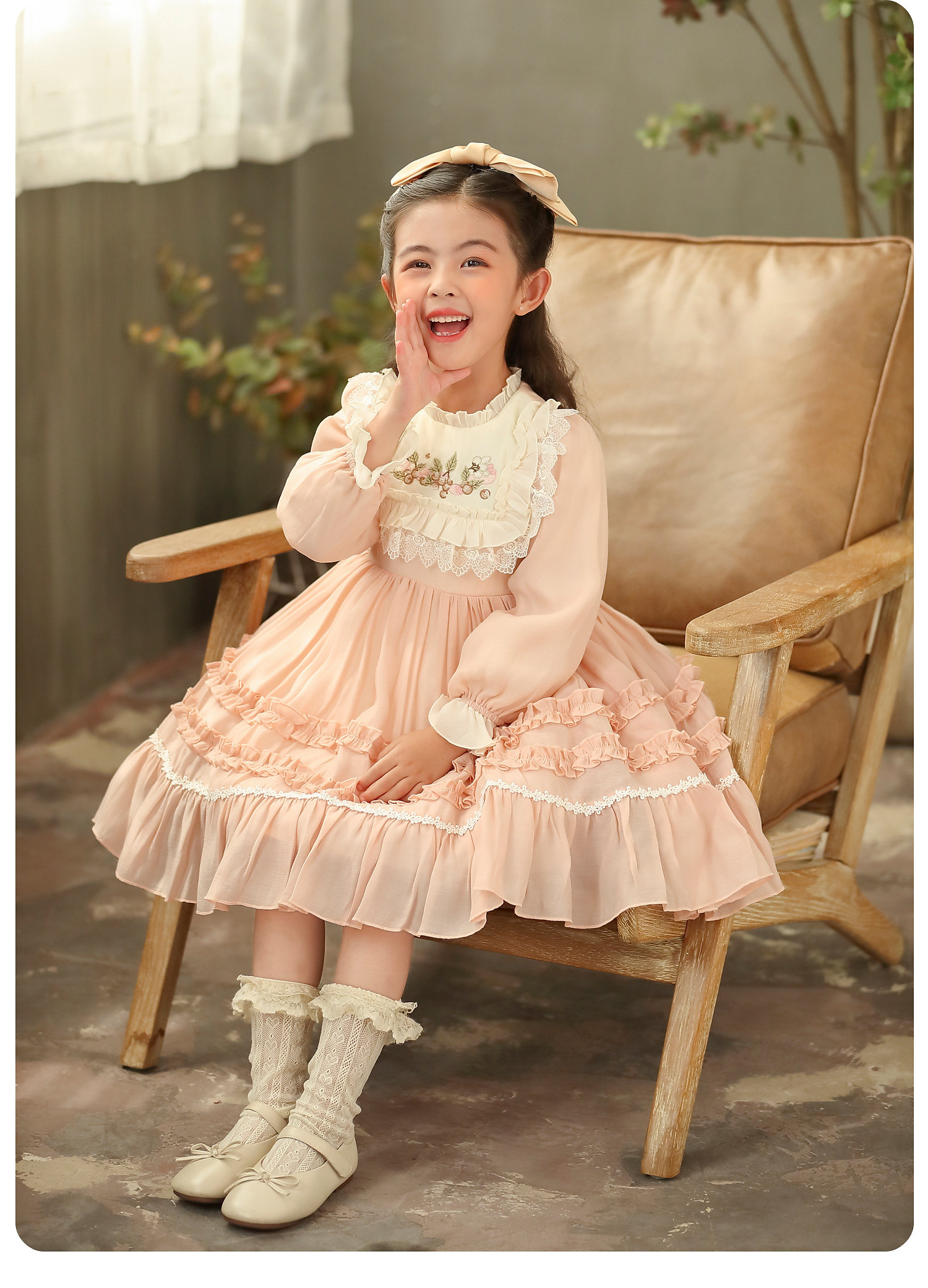 Children's Princess Style Cartoon Dress Lolita Dress Autumn New Vintage ...