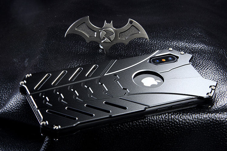 R-Just Batman Shockproof Aluminum Shell Metal Case with Custom Bataran ...