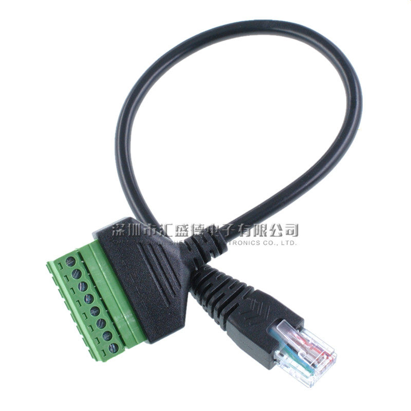 RJ45 Crystal Head to 8 Position Terminal RJ45 Male Female Head RJ45 ...