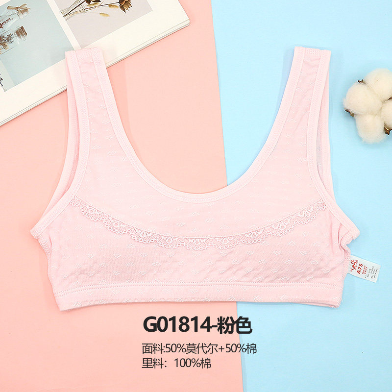 [USD 31.92] Girls cotton underwear development bra student underwear ...