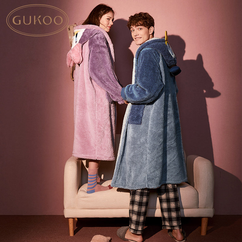 Gukoo / husk Disney autumn and winter Polar velvet female pajamas ...