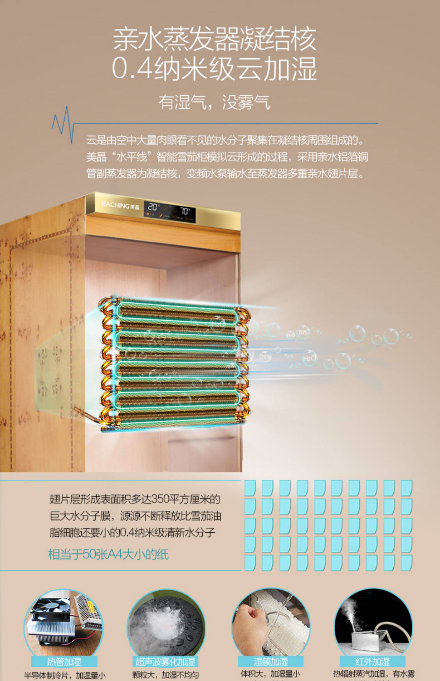美晶/raching MON2800A 智能水平线实木恒温恒湿雪茄柜-阿里巴巴