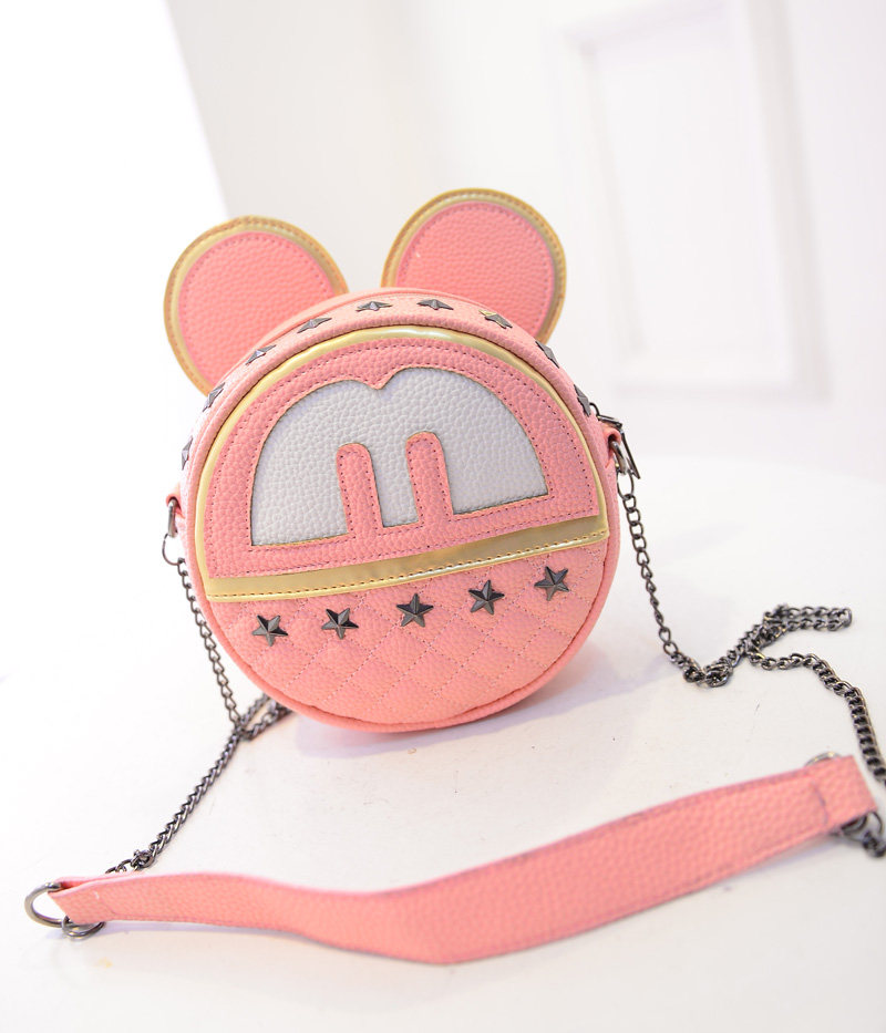 Mini Leather Shoulder Bag For Teens IN Chenthy Mouse Ear Crossbody ...