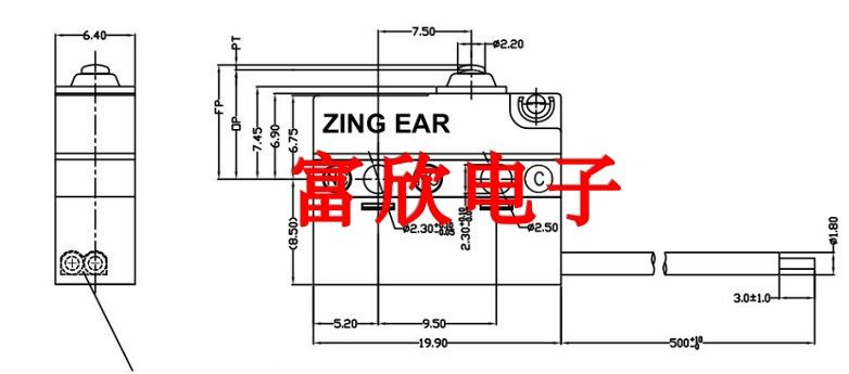 [USD 6.29] ZING EAR G905 waterproof micro-switch - Wholesale from China ...
