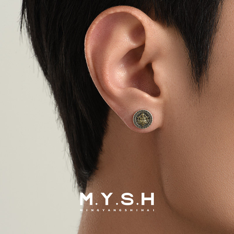MYSH纯银3D立体黄财神耳夹：无耳洞也能戴出高级感！-耳夹-淘宝好物网