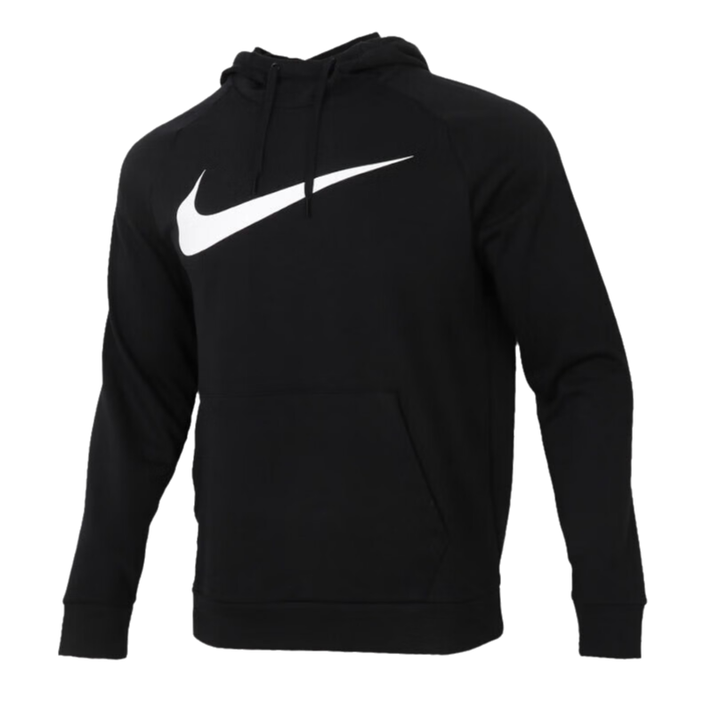 NIKE耐克连帽卫衣男秋季新款黑色休闲运动服宽松长袖套头衫CZ2426