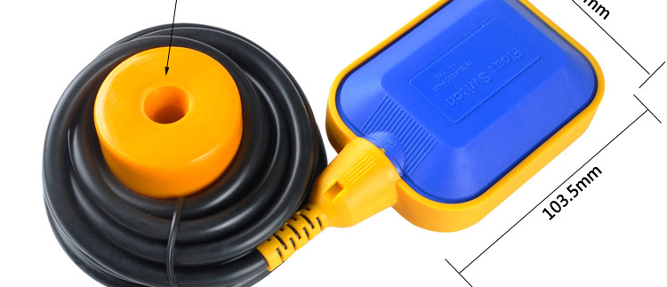 伊莱科电缆式液位控制器EM15-2全自动220V水塔水箱水位浮球开关-阿里巴巴