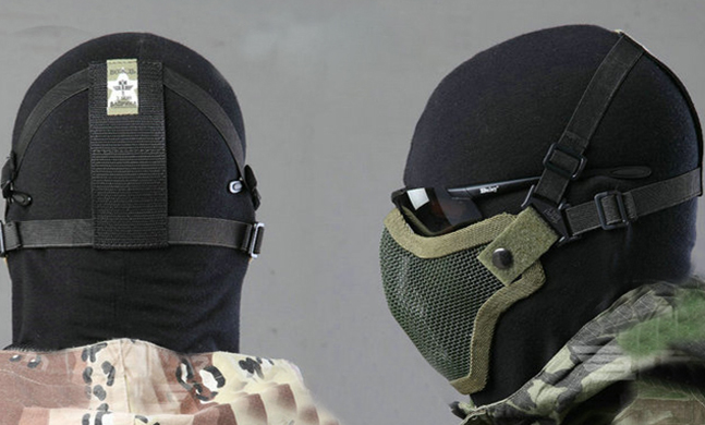 [USD 17.19] Ultra-Breathable Half-Face Skeleton Mask CF Tactical Iron ...