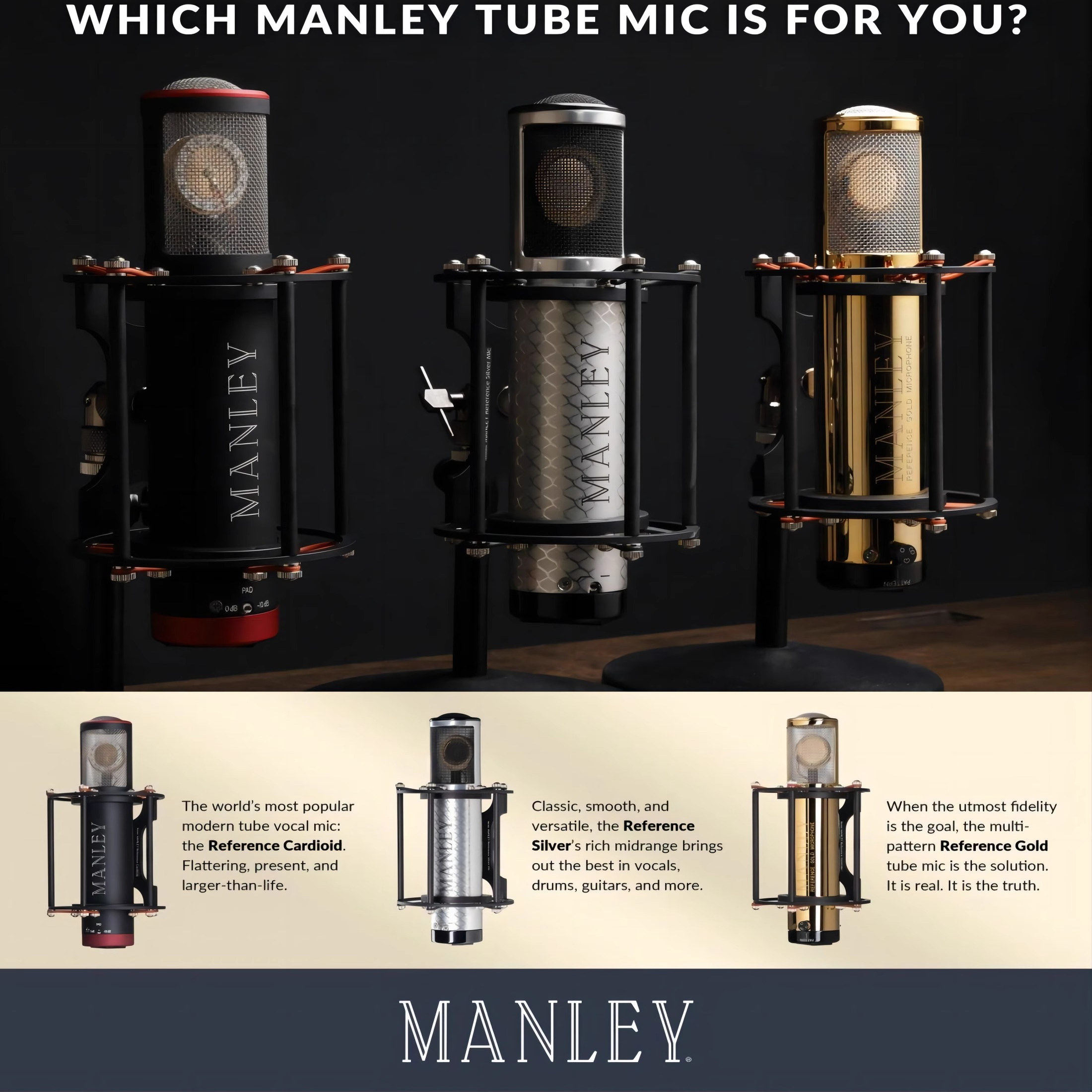 Manley REFERENCE GOLD：声音捕捉大师，录音室必备神器！🎤🎶-话筒-淘宝百科网
