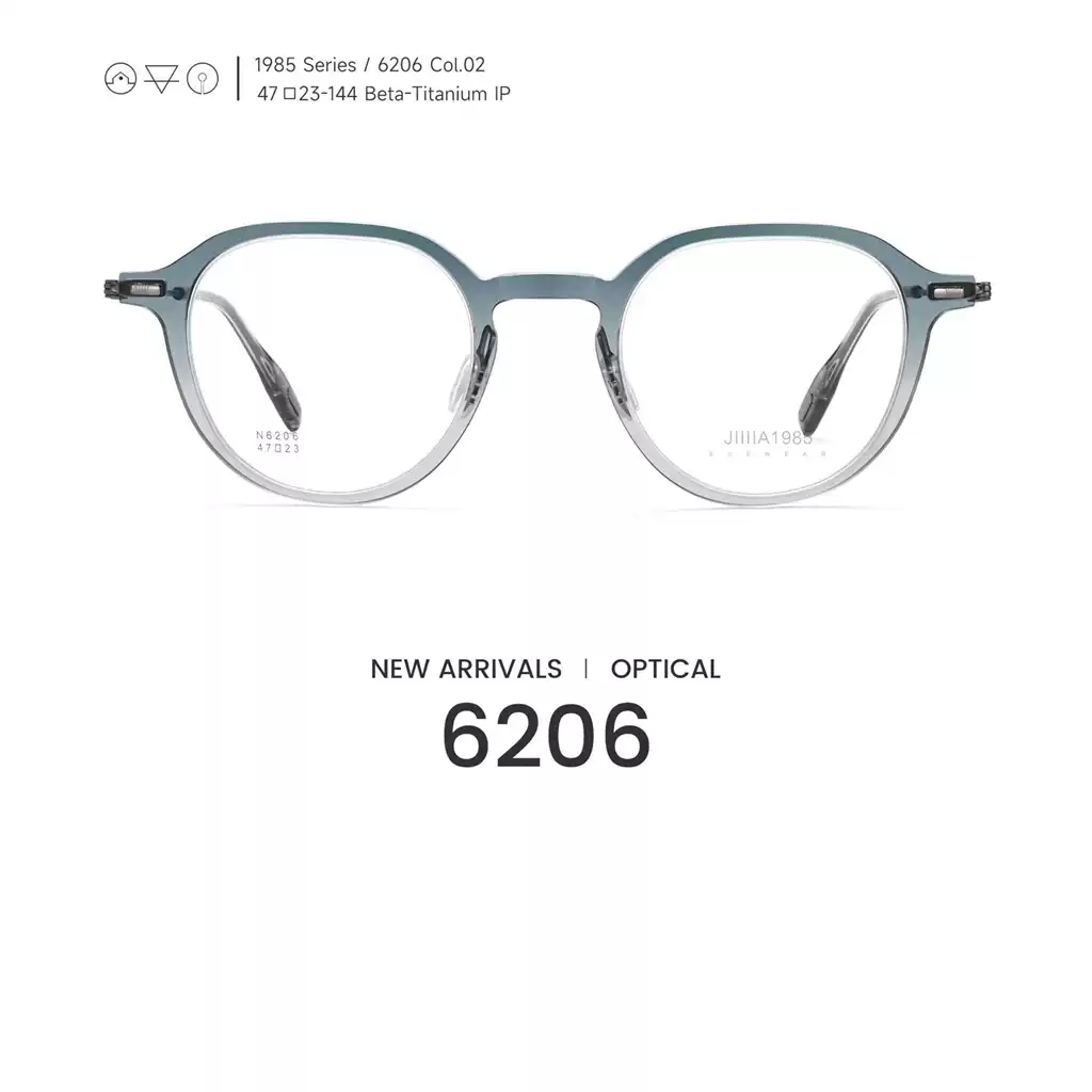 6/8系列设计师款THE JIIA佳眼镜框架JIIIIA1985JIIIA钛架6013 JIA