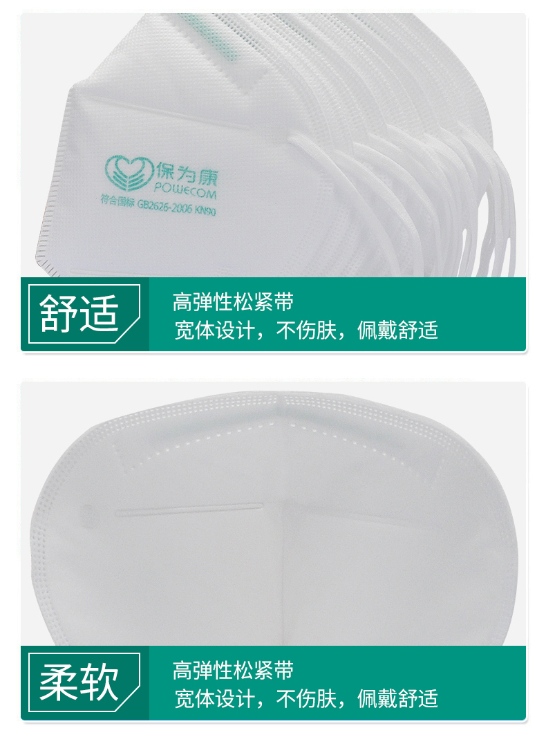 保为康9600防尘口罩KN90过滤折叠式一次性口罩装修防工业粉尘雾霾-阿里巴巴