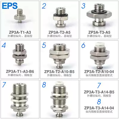 ZP3A-T2/T3-A5-A4真空吸盤支架金具ZP3A-T1-A3 OCN吸盤專用螺絲-Taobao