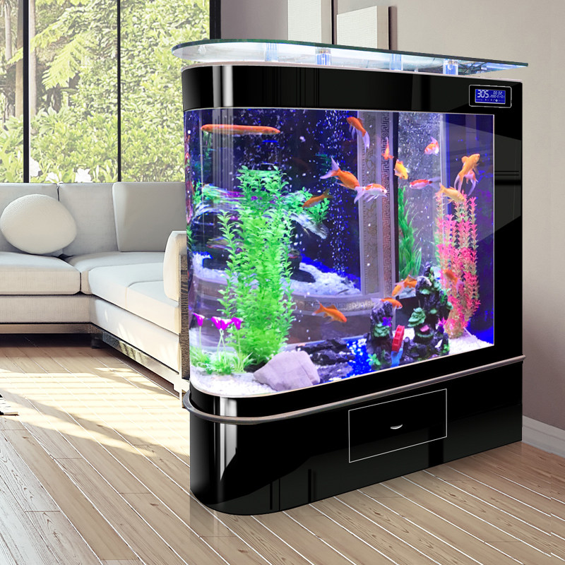 Bullet Head Aquarium living room household medium aquarium glass 1.2 m ...