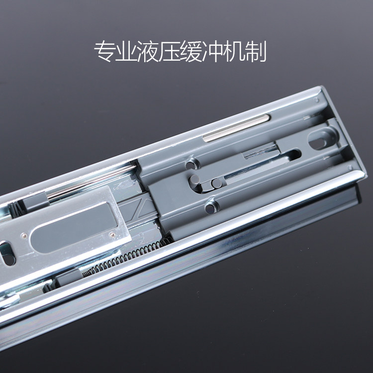 [USD 15.71] Drawer Section 3 Hydraulic Buffer Slide Rail Silent Damping ...