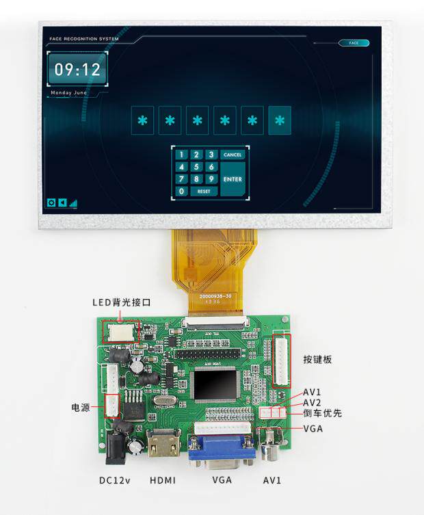 7 inch 8 inch 9 inch 10 1 inch monitor display IPS LCD screen HDMI VGA ...