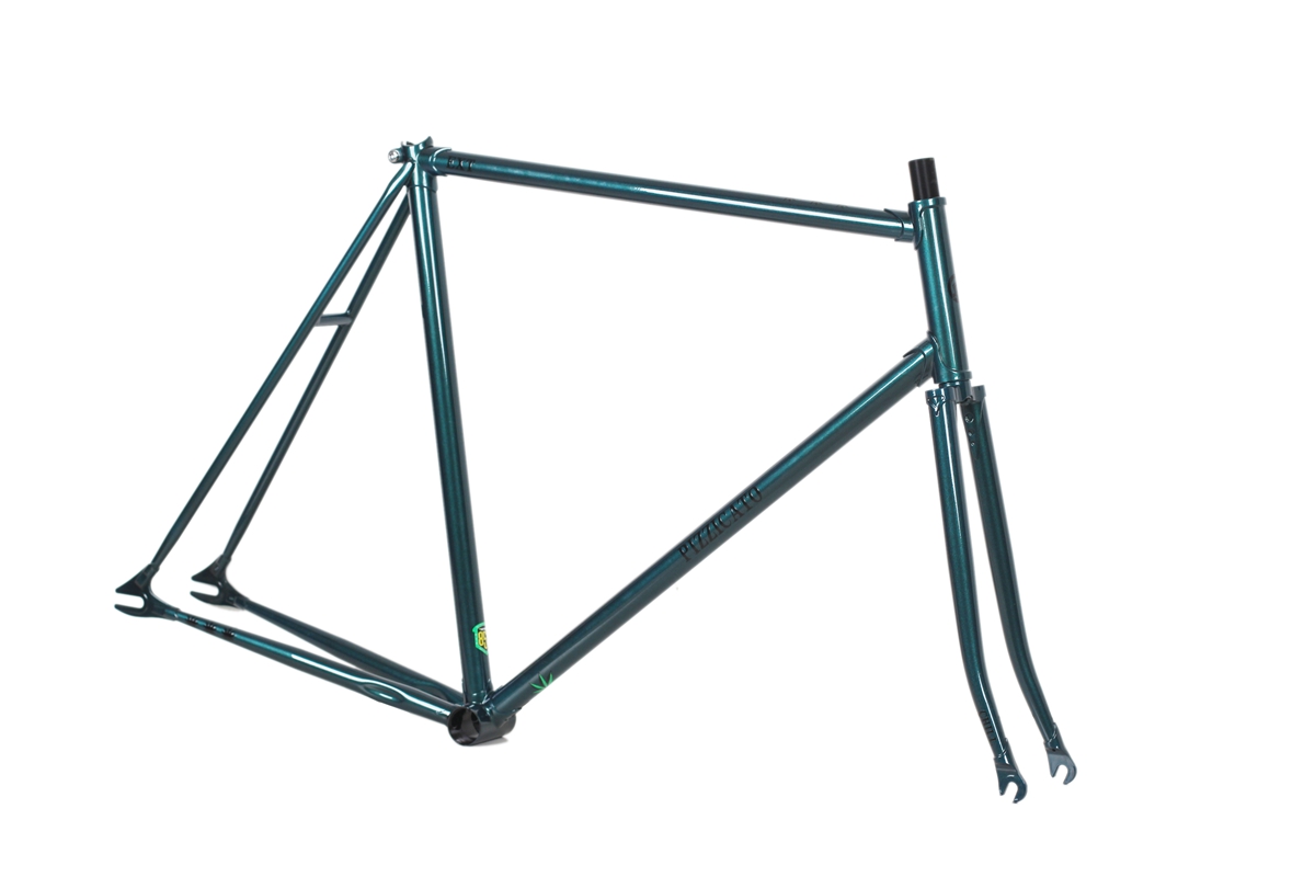 PIZZ-E1 Черная фиксированная Шестерня Ретро велосипедная Рама Steel853 ...