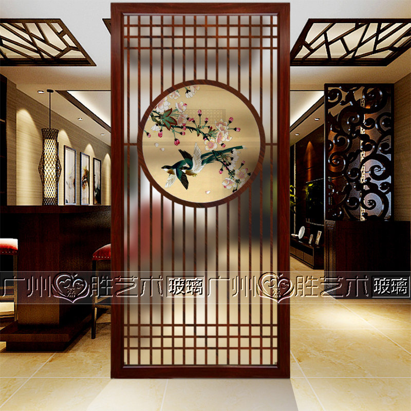 [USD 187.77] New Chinese style mobile fold screen small type art living ...