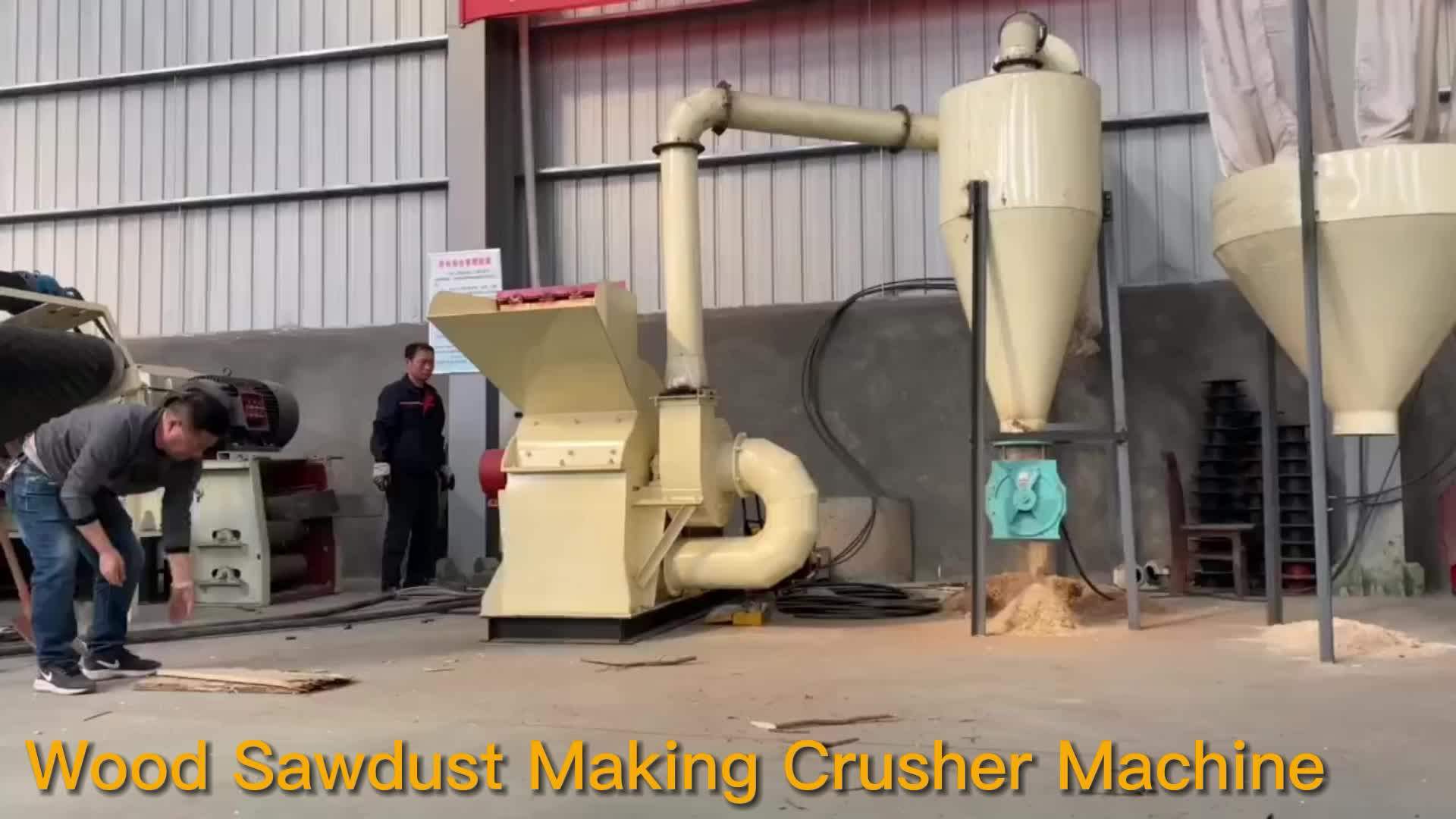 Long Service Life Saw Dust Machine Wood Hammer Mill Crusher Wood ...
