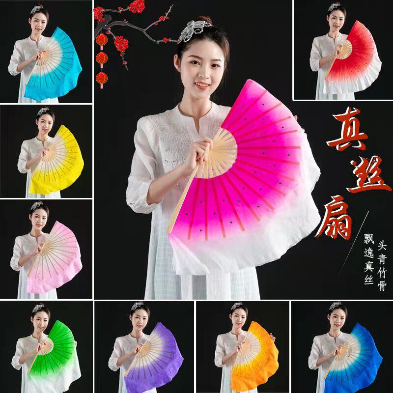 Recommended authentic silk dance fans｜double-sided jiaozhou fans ...