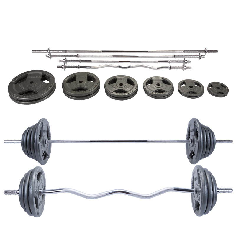 [USD 48.48] Baked Paint Barbell Set Squat Weightlifting Equipment Home ...