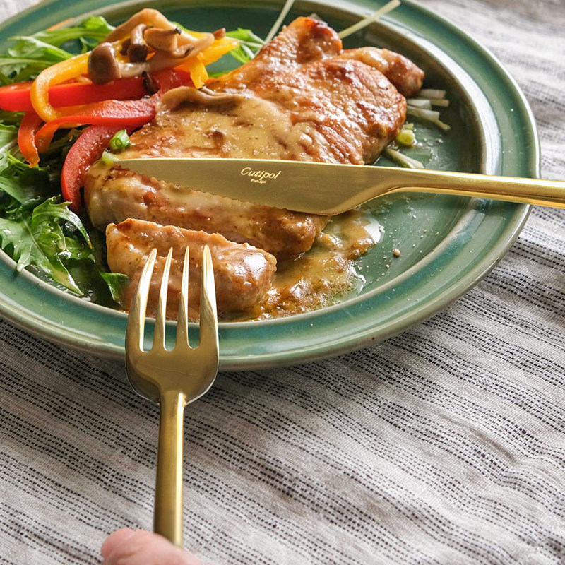 Cutipol Rondo镀金刀叉勺，西餐优雅生活必备？-西餐餐叉-淘宝好物网