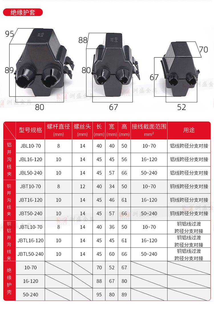 JBTL异形并沟铜铝线夹10-70 16-120 50-240 JBT铜夹 JBL铝夹 异型-阿里巴巴