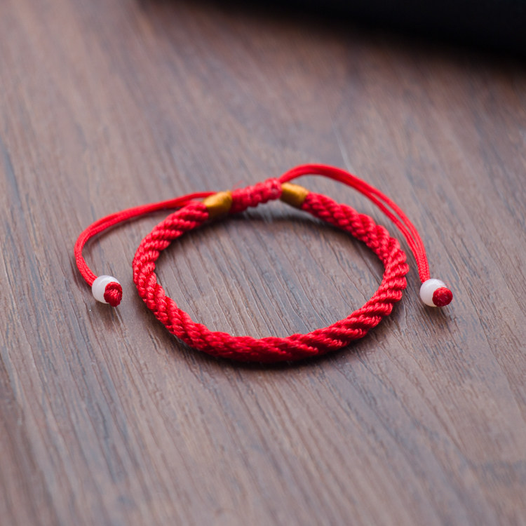 红绳编织手链女情侣红绳手绳端午节五彩绳1元店货源地摊饰品抖音-阿里巴巴