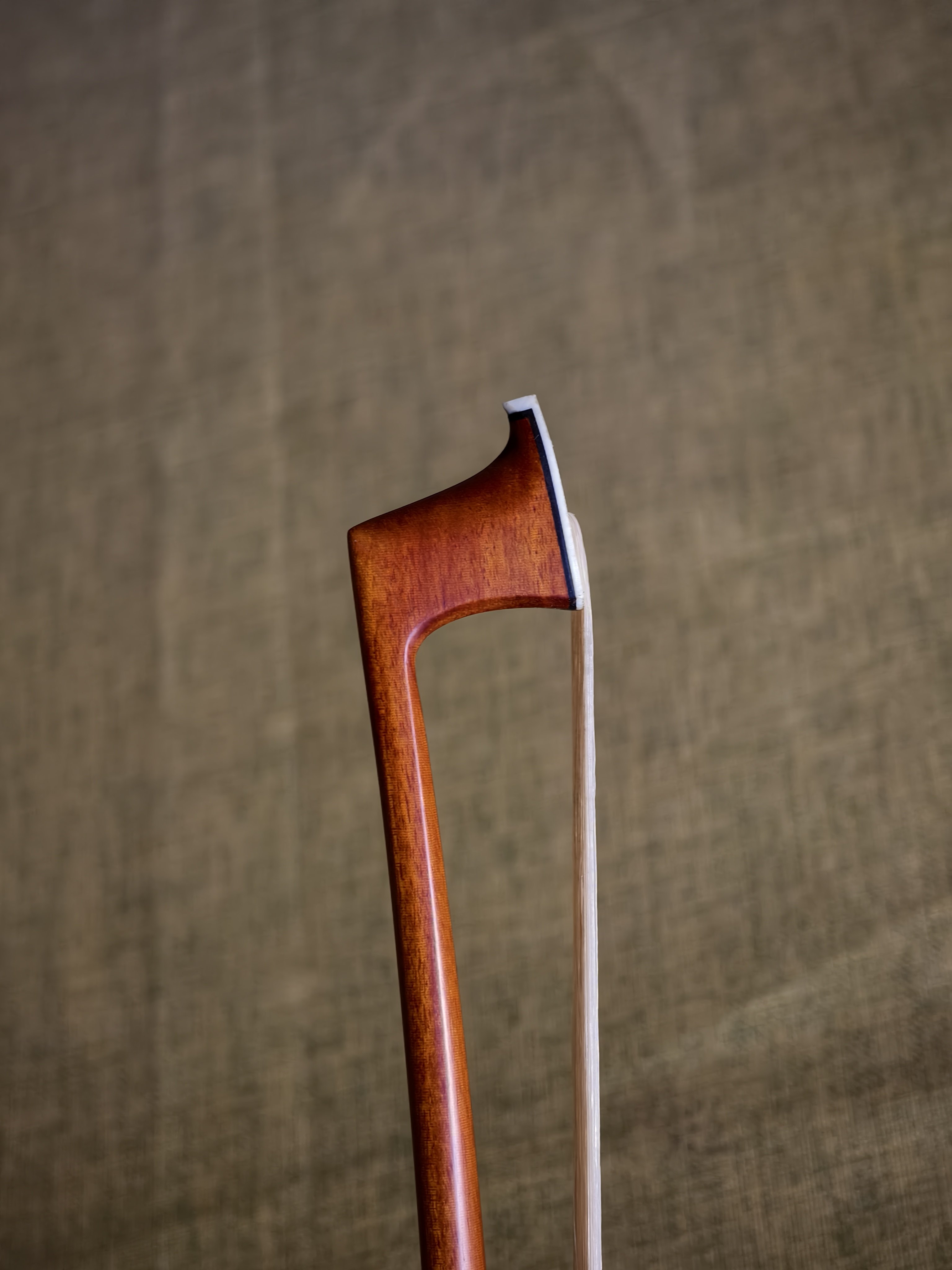 Authentic german redwood violin bow: horsehair bow, white copper screws ...