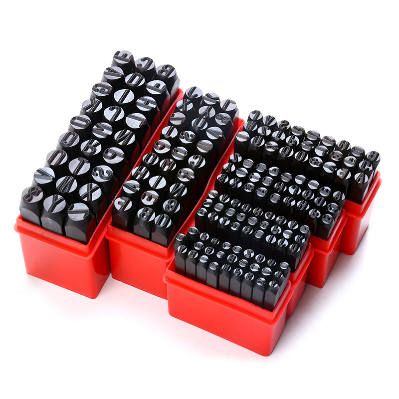 Uppercase letters punch lowercase numbers steel seal hand printing tool ...